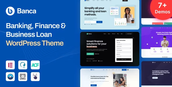 Banca Theme – Banking, Finance & Business Loan WordPress Theme - wp99.in